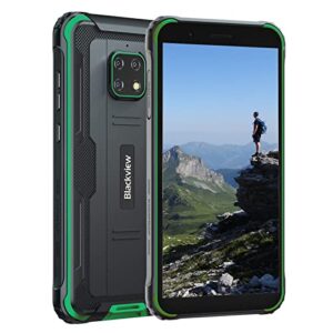 blackview rugged smartphone unlocked, bv4900 rugged cell phones ip68 waterproof drop proof, 5.7" fhd display, 5580 mah, 3gb + 32gb, nfc, gps dual sim unlocked mobile phone for t-mobile