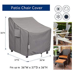 BOLTLINK Patio Chair Covers Waterproof, Heavy Duty Outdoor Furniture Covers Fits up to 36W x 37D x 36H inches -2 Pack