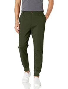 paige men's elmwood transcend knit tech trouser jogger pant, southern oak, 38