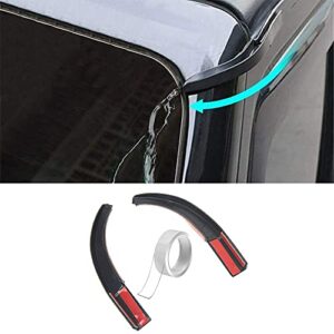 junleli roof rain gutter extensions hardtop diverter channel guard for jeep jk jku wrangler 2007-2017 2/4doors car exterior accessories