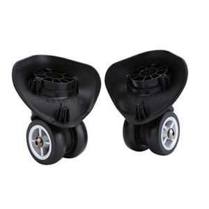 suitcase wheel 2pcs universal pvc luggage swivel casters wheels luggage suitcase trolley wheels