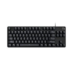 logitech g413 tkl se mechanical gaming keyboard - compact backlit keyboard with tactile mechanical switches, anti-ghosting, compatible with windows, macos - black aluminum