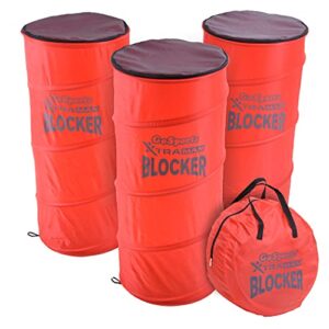 gosports xtraman blocker pop-up defenders 3 pack - safely simulate defenders for all major sports - basketball, soccer, football and more, black