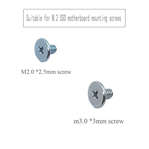 PCIe NVMe M.2 SSD Mounting Screws Kit for Asus Gigabyte ASRock Msi Motherboards, 30pcs