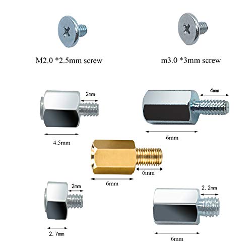 PCIe NVMe M.2 SSD Mounting Screws Kit for Asus Gigabyte ASRock Msi Motherboards, 30pcs