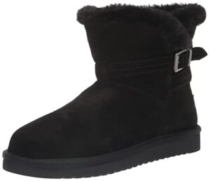 koolaburra by ugg women's delene mini boot, black, size 11