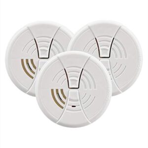 first alert fg200 family gard basics smoke alarm (pack of 3) | battery operated smoke detector , white