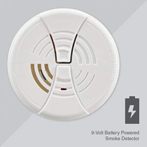 First Alert FG200 Family Gard Basics Smoke Alarm (Pack of 3) | Battery Operated Smoke Detector , White