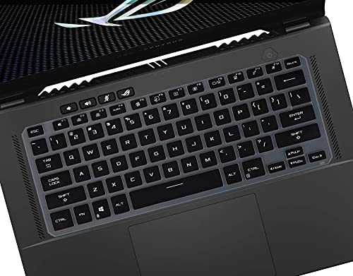 Keyboard Cover for ASUS ROG Zephyrus G14 GA402 2023 2022, Zephyrus M16 GU604 GU603, ROG Zephyrus G15 GA503 & Zephyrus G16 GU603, TUF Dash F15, ROG Zephyrus G14 GA402 2023 Keyboard Skin - Black