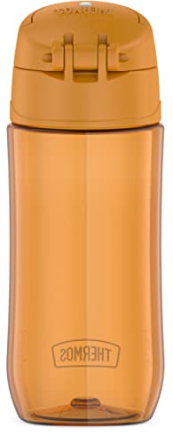 THERMOS FUNTAINER 16 Ounce Plastic Hydration Bottle with Spout, Tangerine