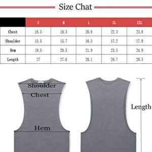 COOFANDY Mens Gym Workout Tank Tops Cut Off Muscle T Fitness Sleeveless Shirt