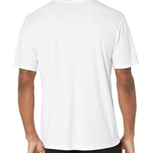 Nautica mens Active Short Sleeve Performance T-shirt T Shirt, White, Medium US