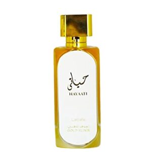 Lattafa Hayaati Gold Elixir Eau De Parfum Spray for Unisex, 3.4 Ounce