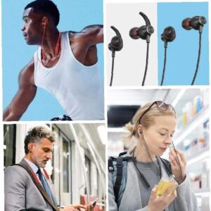 Bluetooth Headphone Neckband Earphones Wirelesss Sport Earbuds TWS DD9 Running Headset Waterproof Noise Reduction for Workout BlackBluetooth and Wired Headset