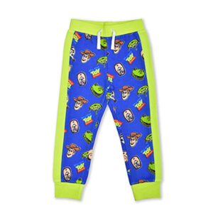 Disney Toy Story Buzz Lightyear, Woody, Rex and Forky Boys Long Sleeve Shirt and Joggers Set for Toddler and Little Kids