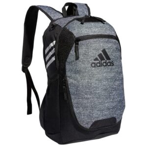 adidas stadium 3 team sports backpack, jersey onix grey, one size