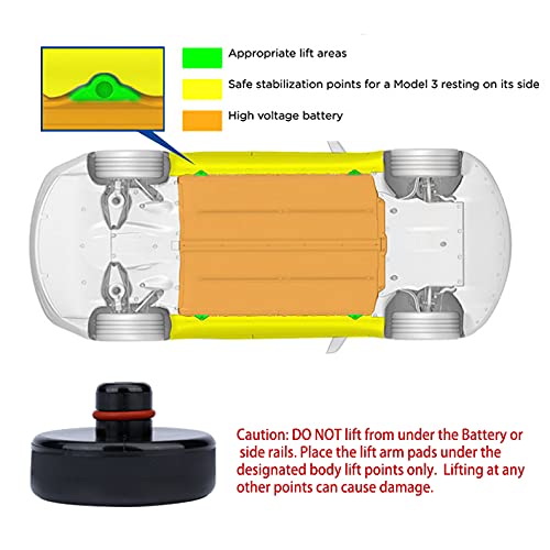 Lifting Jack Pad Compatible with Tesla Model 3 S X Y, Lift Point Adapter (4pcs) with Storage Bag