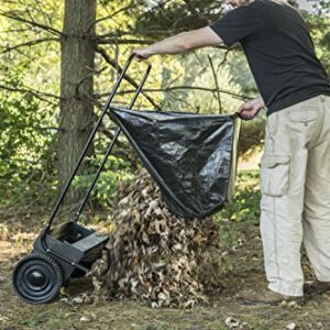 Agri-Fab 45-0218 26-Inch Push Lawn Sweeper, 26 Inches, Black & Greenworks 10 Amp 14” Corded Electric Dethatcher (Stainless Steel Tines)