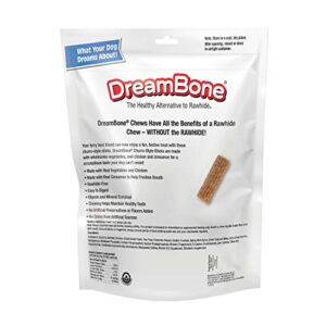 DreamBone Churro-Style Mini Sticks 30 Count, Made with Real Cinnamon, Rawhide-Free Chews for Dogs