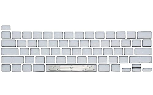 Willhom Keyboard Key Caps, Keycap Full Set of US Replacement for MacBook Pro Retina 16" 2019 (A2141),13" 2020 (A2289, A2251)