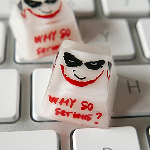 Gaming Keycaps The Joker Resin Keycaps for Cherry MX Swtiches (OEM R4) (Pink)