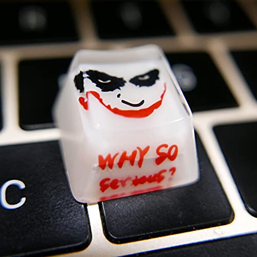 Gaming Keycaps The Joker Resin Keycaps for Cherry MX Swtiches (OEM R4) (Pink)