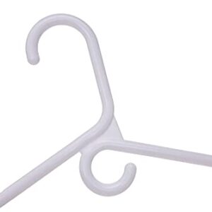 Quality White Plastic Hangers 30 Pack - Super Heavy Duty Plastic Clothes Hanger Multipack - Thick Strong Standard Closet Clothing Hangers with Hook for Scarves and Belts-17 Coat Hangers (White, 30)