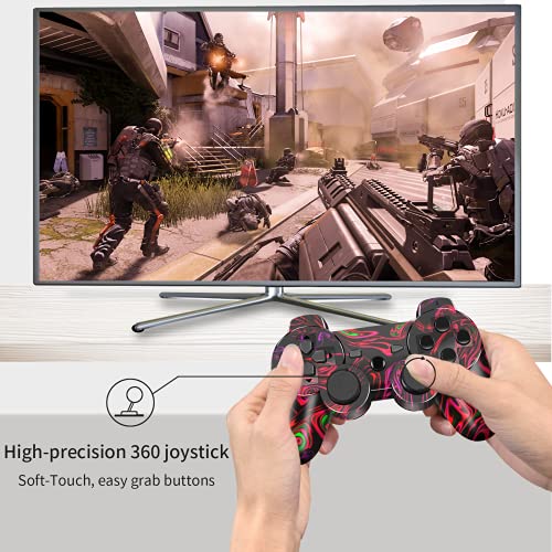 Controller Wireless Remote, CFORWARD Wireless Controller with Joy stick Compatible 3 Game Controller Charger and Thumb Grips