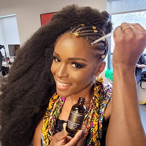 Infinix 2 BOTTLE COMBO Thick and Full Black Rice Oil for powerful Hair growth Biotin &Peppermint oil