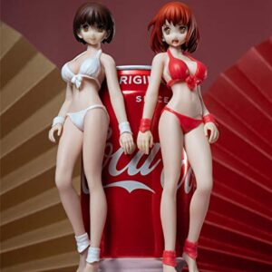 HiPlay TBLeague 1/12 Scale 6 inch Female Super Flexible Seamless Figure Body, Anime Style, Large Bust, Minature Collectible Action Figures T02A(Pale)