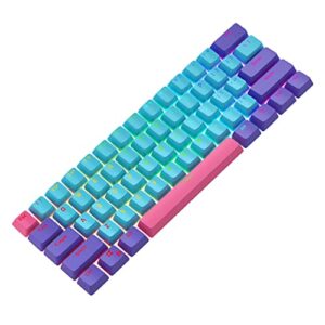 ussixchare backlit pbt keycaps for 60 percent gaming keyboad 104-key caps set tkl oem profile compatible with 60%/87/104 keyboard (joker)