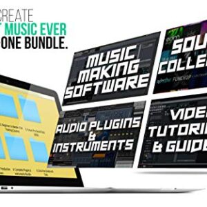 Music Software Bundle for Recording, Editing, Beat Making & Production - DAW, VST Audio Plugins, Sounds for Mac & Windows PC