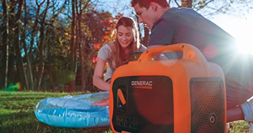 Generac GP3300i 7154 3,300-Watt Gas-Powered Portable Inverter Generator - CARB Compliant - Advanced PowerRush Technology - RV Essentials - Quiet and Compact Solution - Duplex Outlets - USB Ports