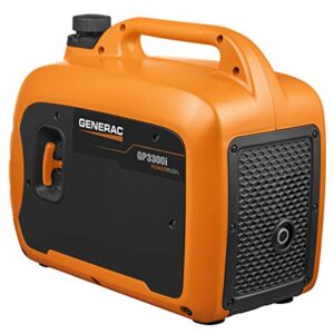 Generac GP3300i 7154 3,300-Watt Gas-Powered Portable Inverter Generator - CARB Compliant - Advanced PowerRush Technology - RV Essentials - Quiet and Compact Solution - Duplex Outlets - USB Ports