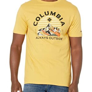 Columbia Apparel Men's Graphic T-Shirt Shirt, Golden Nugget/Bucks, Medium