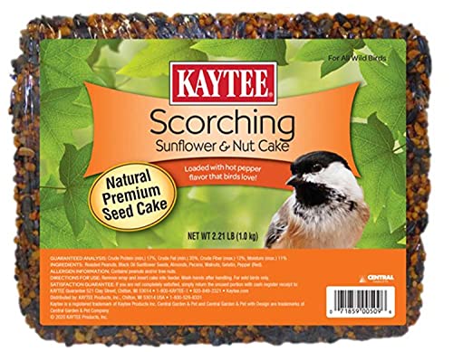 Kaytee Wild Bird Scorching Sunflower & Nut Cake 2.2 lbs.