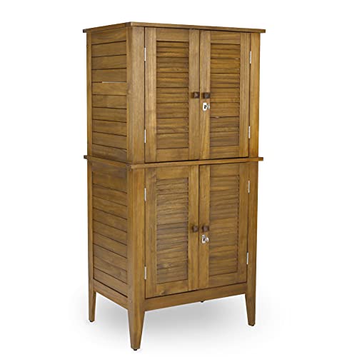 Homestyles Maho Storage, Large Cabinet, Brown