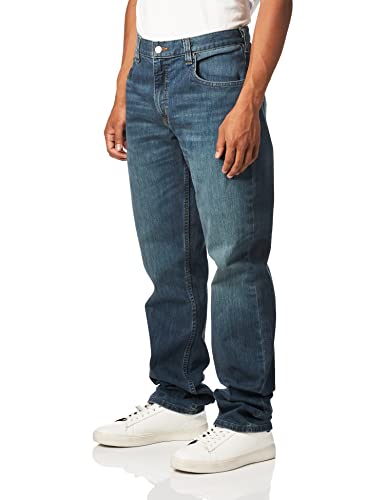 Carhartt mens Rugged Flex Relaxed Fit Low Rise 5-pocket Tapered Jean Work Utility Pants, Canyon, 34W x 32L US