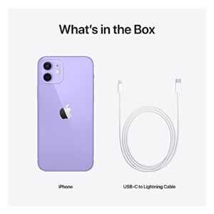 Apple iPhone 12 (128GB, Purple) [Locked] + Carrier Subscription