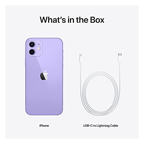 Apple iPhone 12 (128GB, Purple) [Locked] + Carrier Subscription