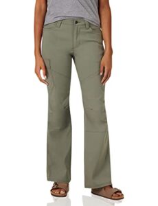 atg by wrangler women's cargo convertible bootcut pant, dusty olive, 12 short