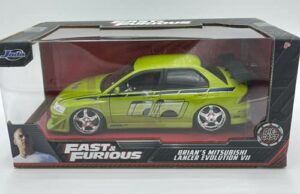 diecast jada fast & furious brian's mitsubishi lancer evolution vii (1:32 scale)