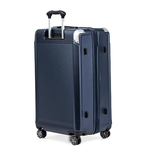 Travelpro Platinum Elite Hardside Expandable Spinner Wheel Luggage TSA Lock Hard Shell Polycarbonate Suitcase, True Navy Blue, Checked Large 28-Inch