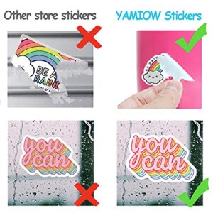 YAMIOW 160pcs Cute Positive Words Stickers for Kids Teens Adults, VSCO Trendy Stickers for Girls, Inspirational Stickers for Water Bottle Laptop Scrapbooking, Waterproof Vinyl Stickers Pack