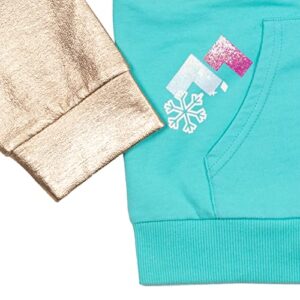 L.O.L. Surprise! Snow Angel Big Girls French Terry Zip-Up Hoodie Blue/Gold 18-20