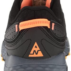 New Balance Men's 410 V7 Running Shoe, Black/Grey/Orange, 9.5