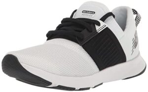 new balance women's dynasoft nergize v3 cross trainer, white/black, 7.5