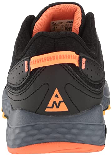 New Balance Men's 410 V7 Running Shoe, Black/Grey/Orange, 10.5