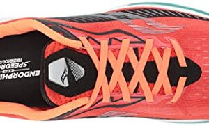 Saucony Men's Endorphin Speed Running Shoe, Scarlet/Black, 14