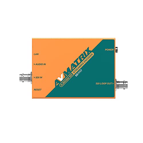 AVMATRIX SE1117 H.265/264 IPTV SDI Video Encoder which Support RTSP, RTP, RTMPS, RTMP, HTTP, UDP, SRT, unicast and multicast for Live Stream